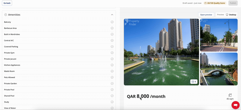 How to Publish a Listing using PF Expert? – Property Finder - Qatar